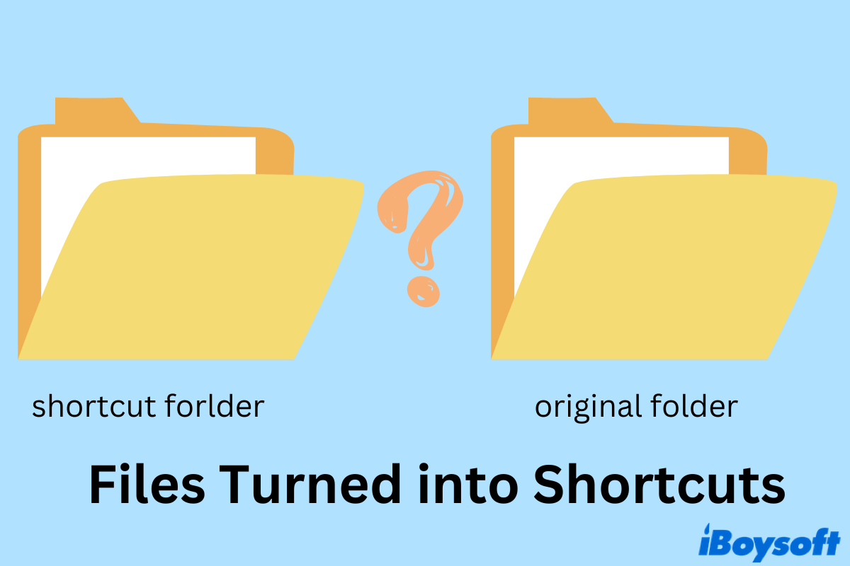 Files Turned Into Shortcuts How To Fix Without Losing Data 