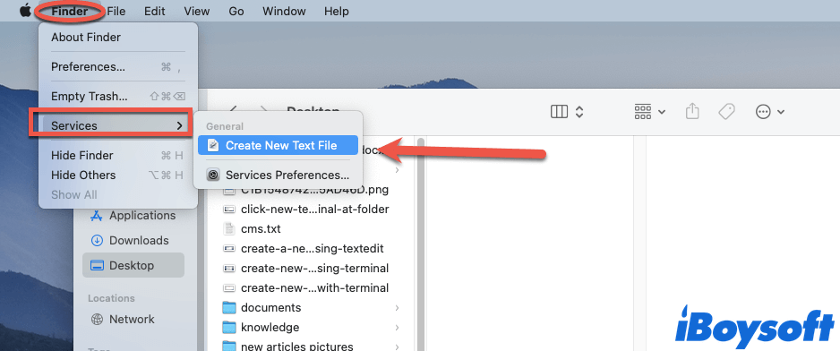 How To Create A New File On Mac Desktop In Finder Folder 