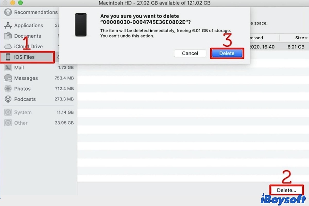 How To Delete IOS Files On Mac To Free Up Mac Storage Space 