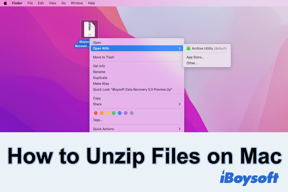 How to Unzip Files on Mac & How to Zip Files on Mac