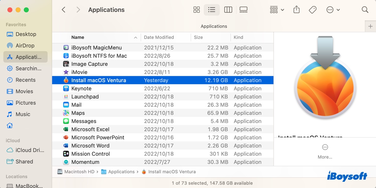 How To Install MacOS Ventura On A Separate Partition 