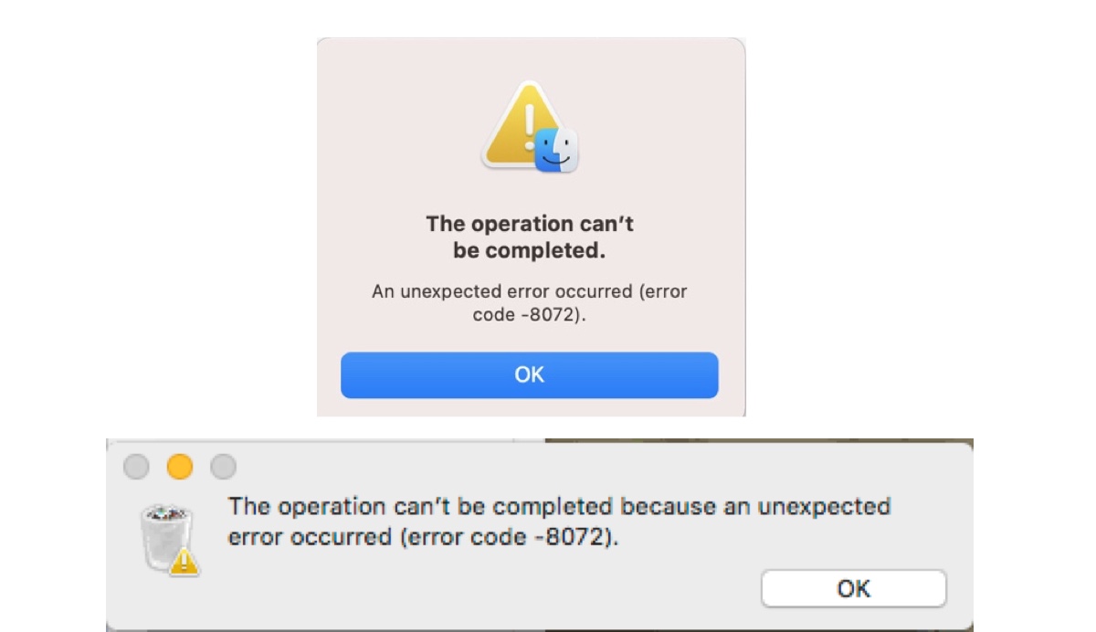 Fix Mac Error Code 8072 When Can t Delete Rename Empty Trash Fix Mac Error Code 8072 When Can t Delete Rename Empty Trash