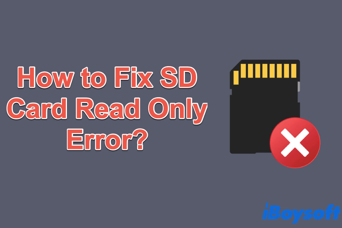 5 Solutions To Fix The SD Card Read Only Error On Windows