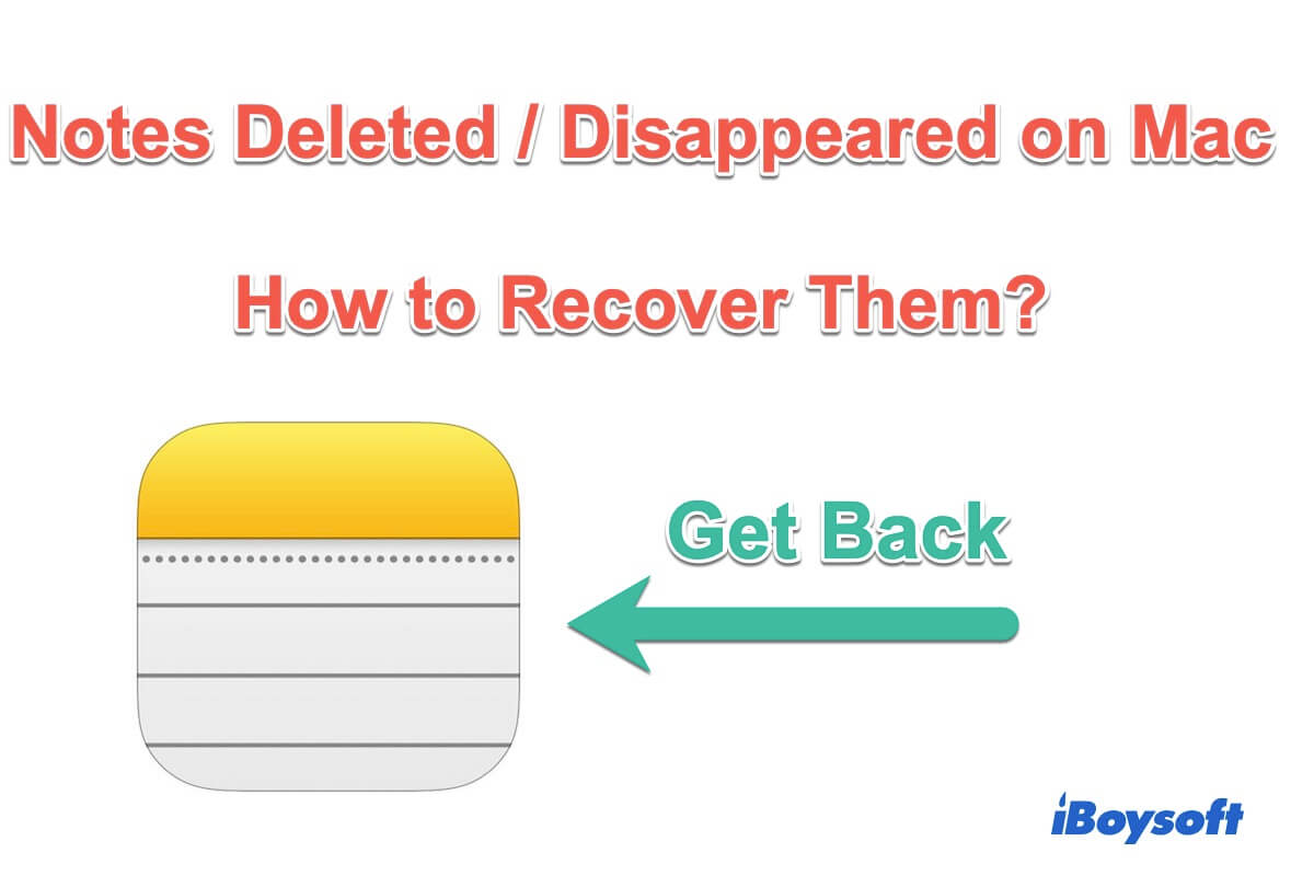 Notes Disappeared Guide To Recover Deleted Notes On Mac