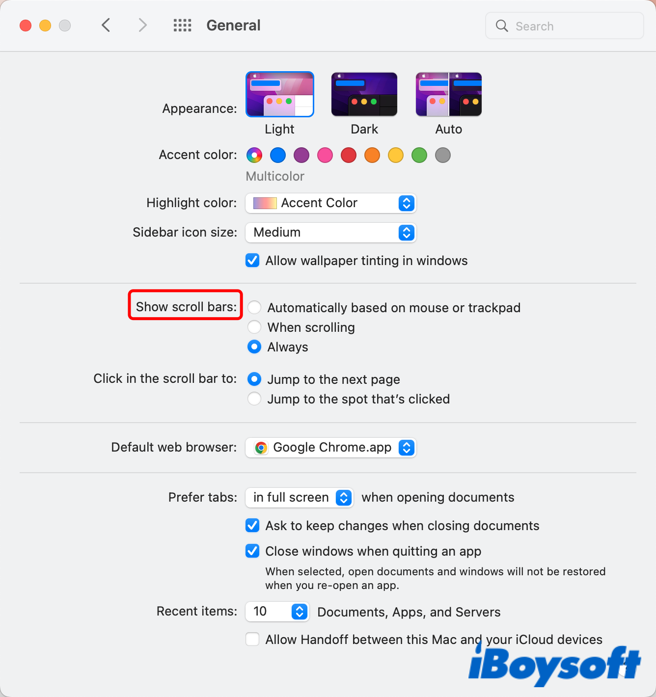 How To Show Missing Scroll Bar On Mac