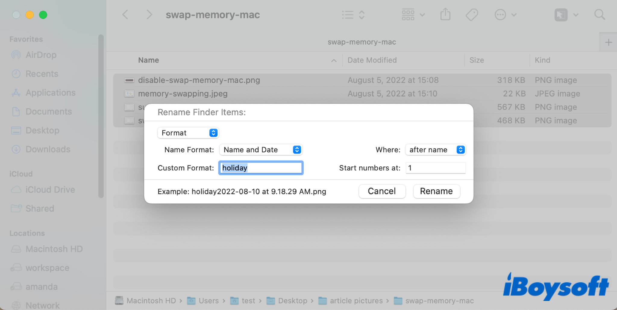 How To Rename A File Folder Or Batch Rename Files Folders On Mac