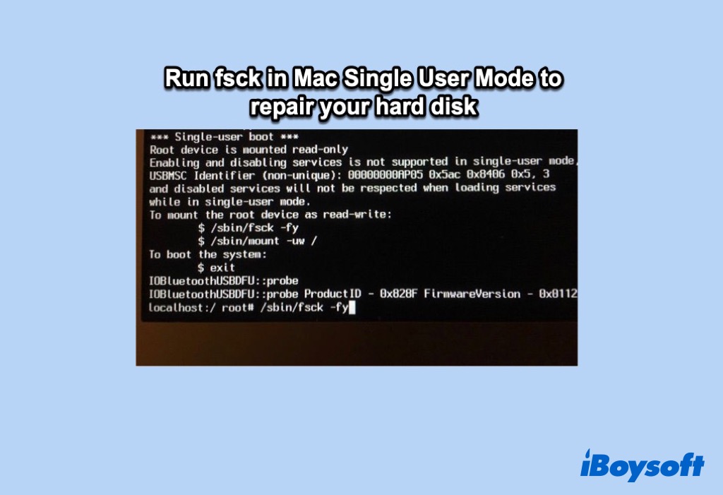 How To Boot Into Mac Single User Mode And Repair Your Hard Disk 