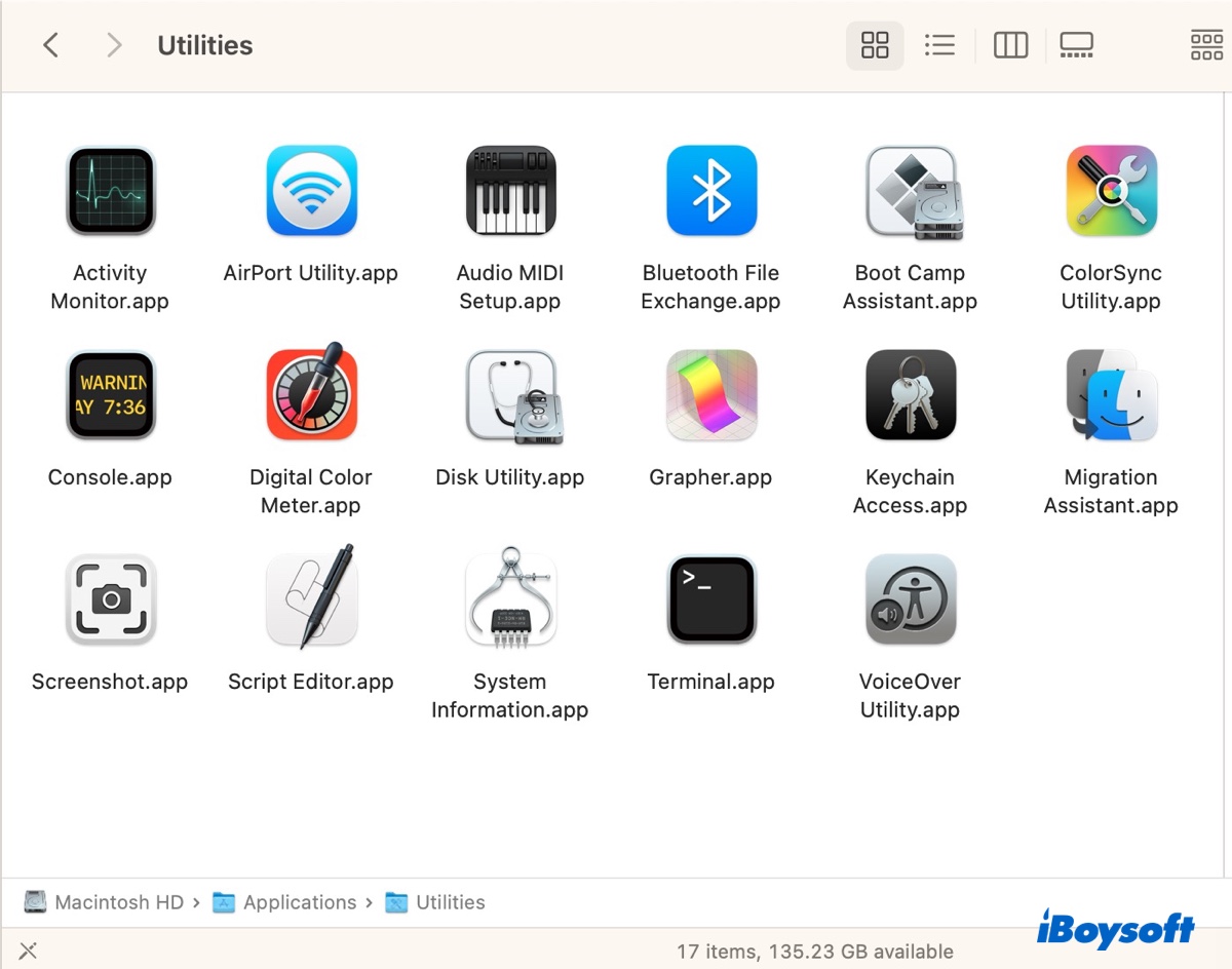 What Where Is The Utilities Folder On Mac MacBook 
